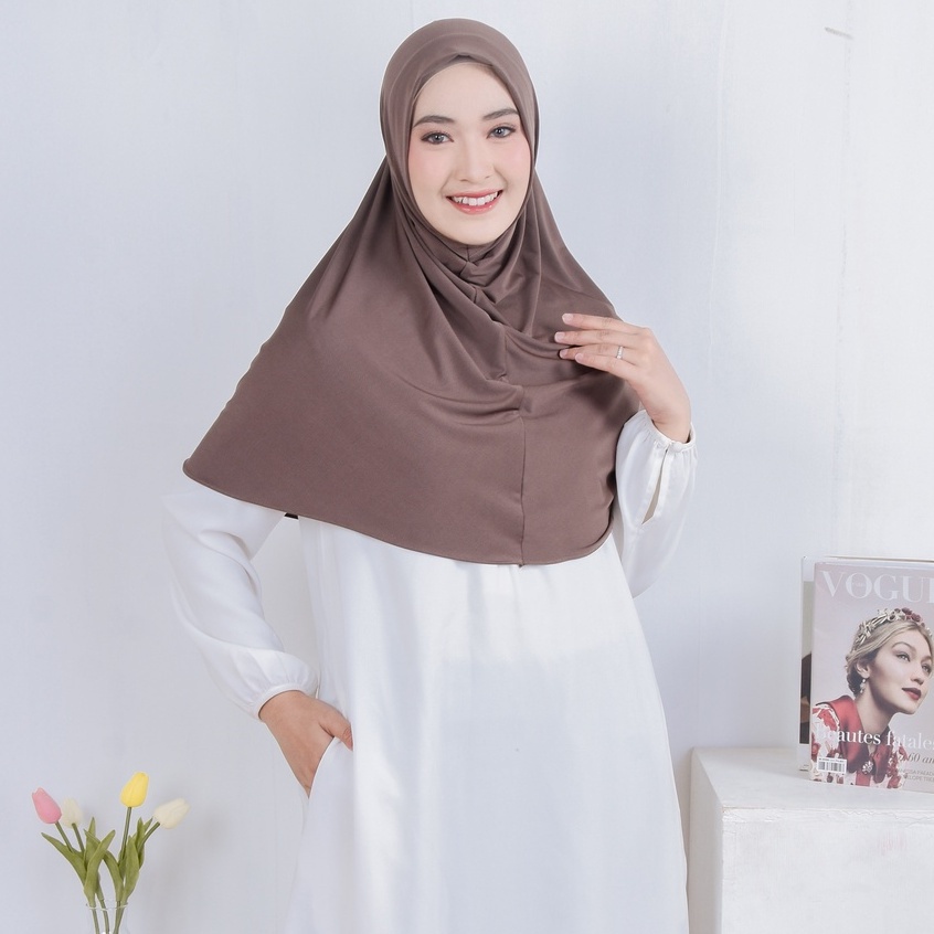 Jual JILBAB BERGO HAMIDAH / KHIMAR DAISY INSTAN BERGO MALAY JERSEY PREMIUM / KERDUNG GEBLUS ...