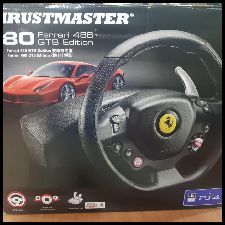 Jual Thrustmaster T80 Ferrari 488 Gtb Edition Racing Wheels For Ps4,Pc ...