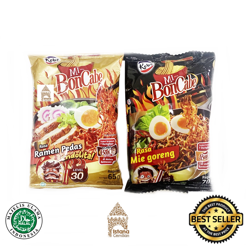 Jual Kobe Mi Boncabe / Bon Cabe Mie Goreng Level 15 / Level 30 Ramen ...