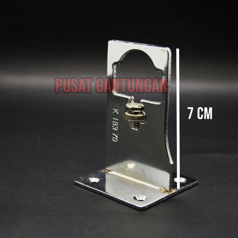 Jual Daun Bracket Tembok Multifungsi Pipa Kotak dan Bulat | Braket Chrome H7 | Shopee Indonesia