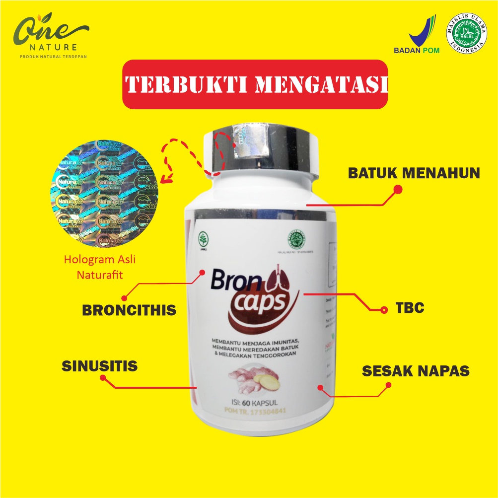 Jual BRONCAPS OBAT SALURAN PERNAFASAN PARU PARU/ASMA/TBC 100% HERBAL ...