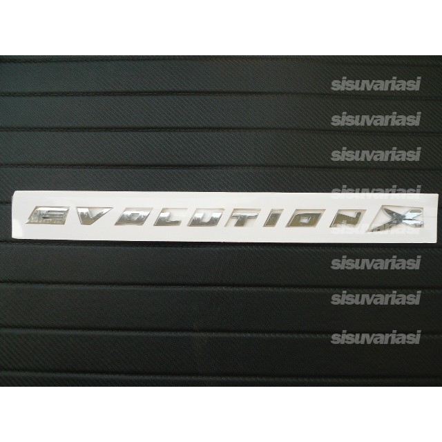 Jual Emblem Mobil Lancer Evolution X Chrome | Shopee Indonesia