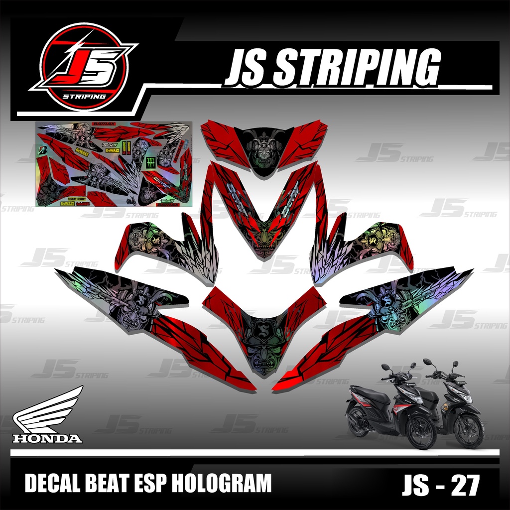 Jual Decal Sticker Hologram Beat Laser Chrome - Decal Stiker Fullbody ...