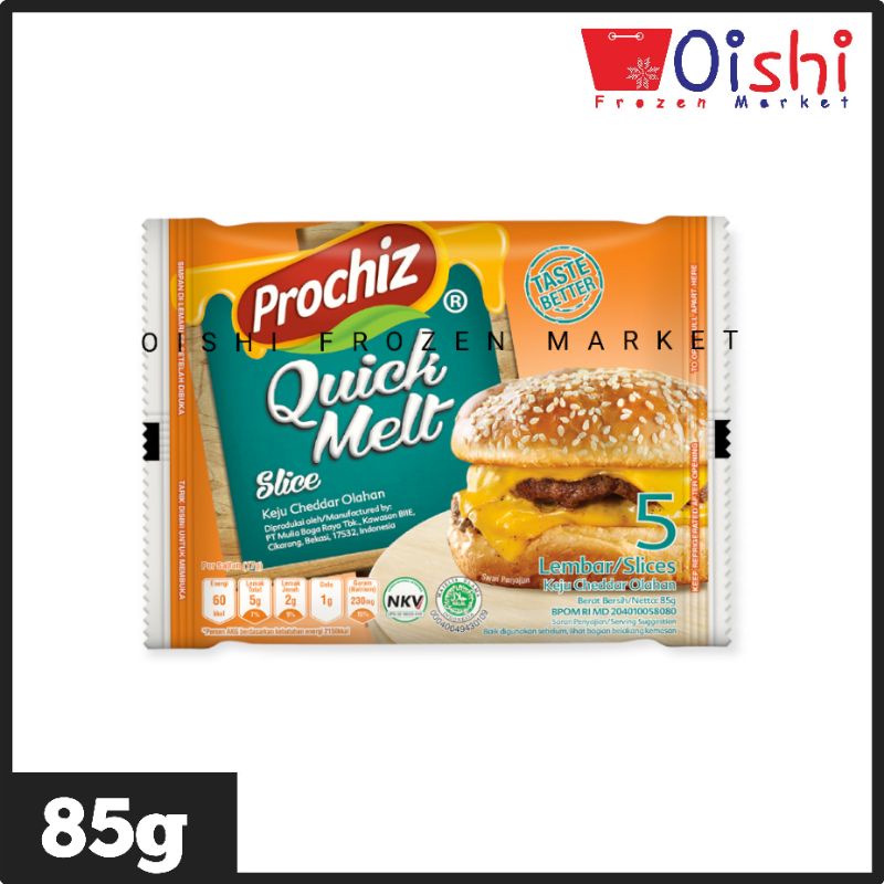 Jual Prochiz Keju Quick Melt Slice 5' 85g | Shopee Indonesia