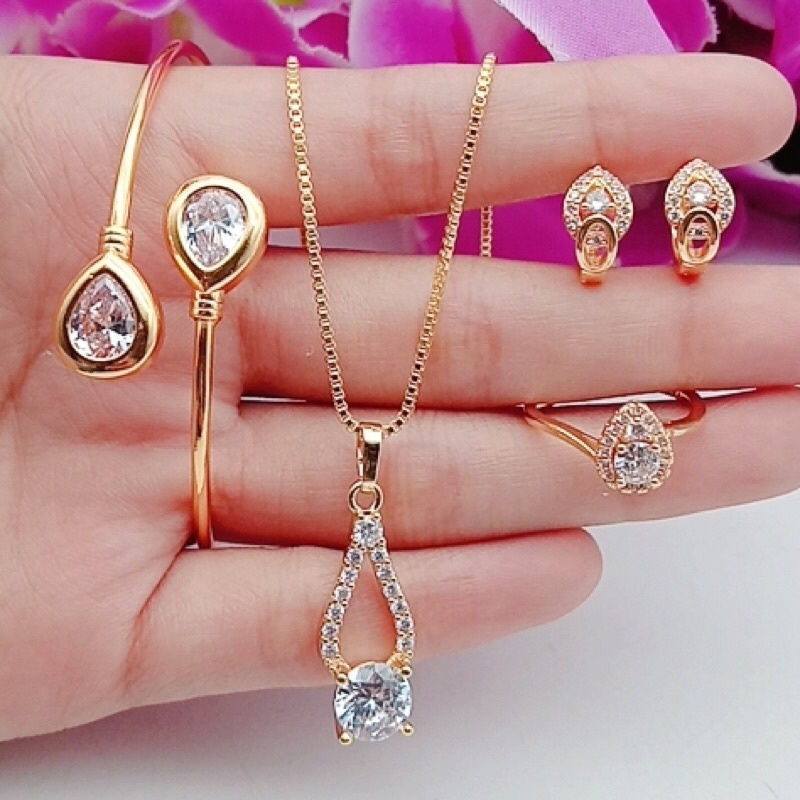 Jual Set perhiasan wanita lapis emas 24k xuping awet terbaru star+ ...