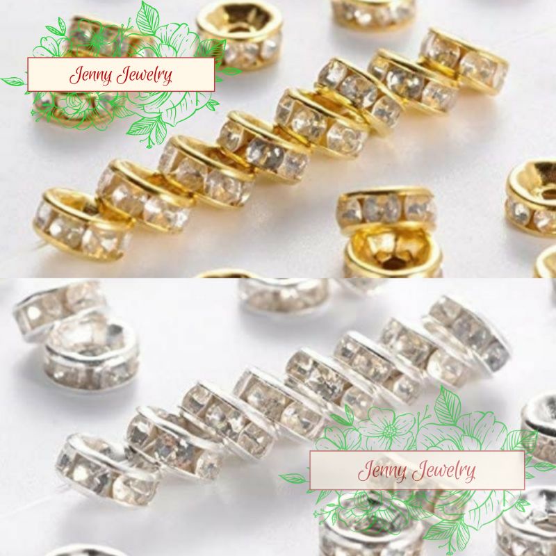 Jual PEMBATAS GELANG RONDEL BOLDIS 6MM DAN 8MM | Shopee Indonesia