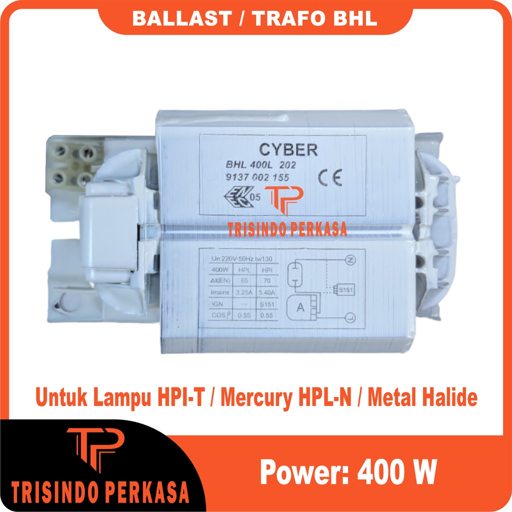 Jual Ballast / Trafo BHL HPIT 400L 400W 400 watt | Shopee Indonesia