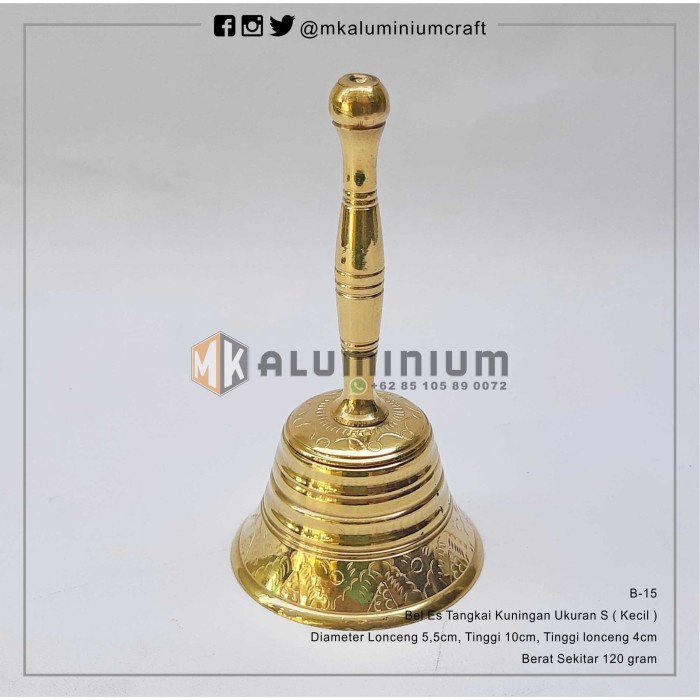 Jual Bel Tangkai - Bel Klinting Es - Lonceng Tangkai Ukuran Kecil (S ...