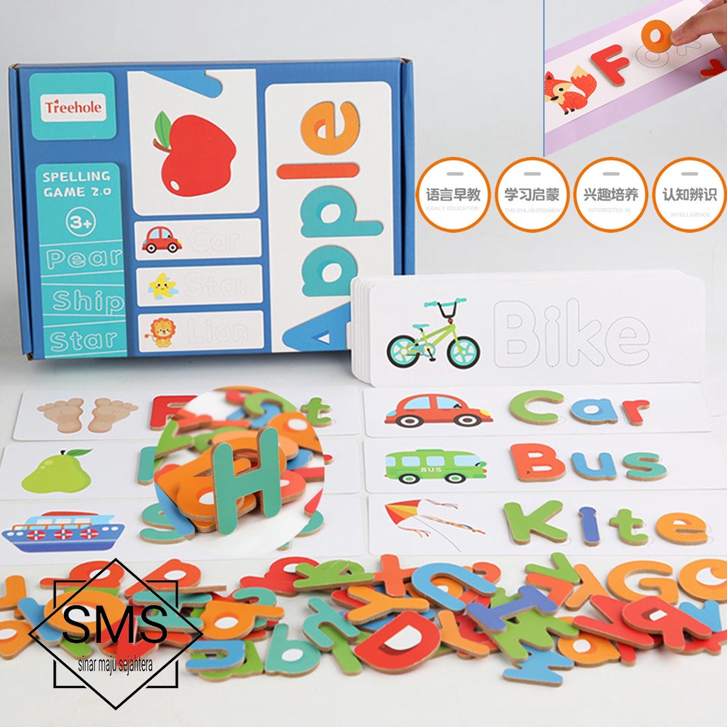 Jual New SPELLING GAME Treehole Mengeja Kata / Mainan Edukasi Anak ...