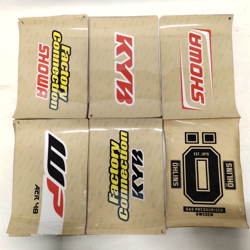 Jual Stiker decal shock showa factory connection | Shopee Indonesia