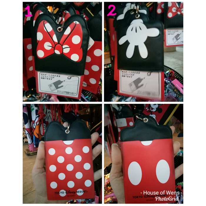 Jual Id Card - Name Tag Disneyland Mickey Mouse - Gantungan Kartu ...
