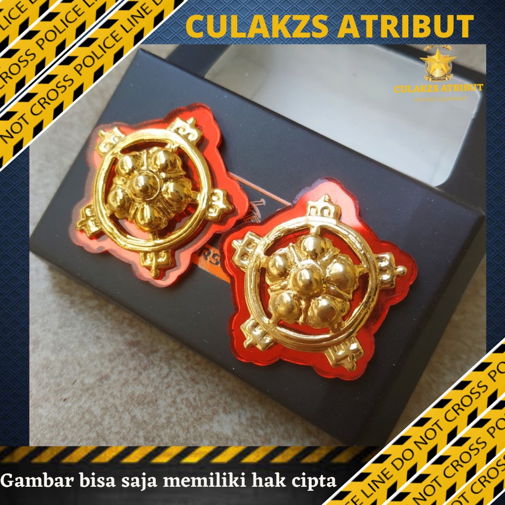 Jual Monogram PNS ASN Terbaru Lis Mika Merah Akrilik Atribut PNS ASN ...