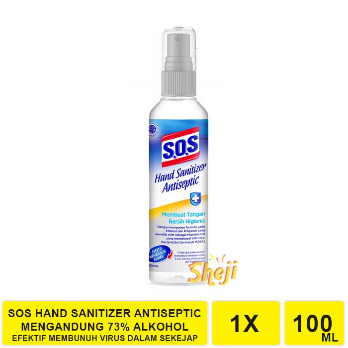 Jual SOS HAND SANITIZER ANTISEPTIC 100ML | Shopee Indonesia
