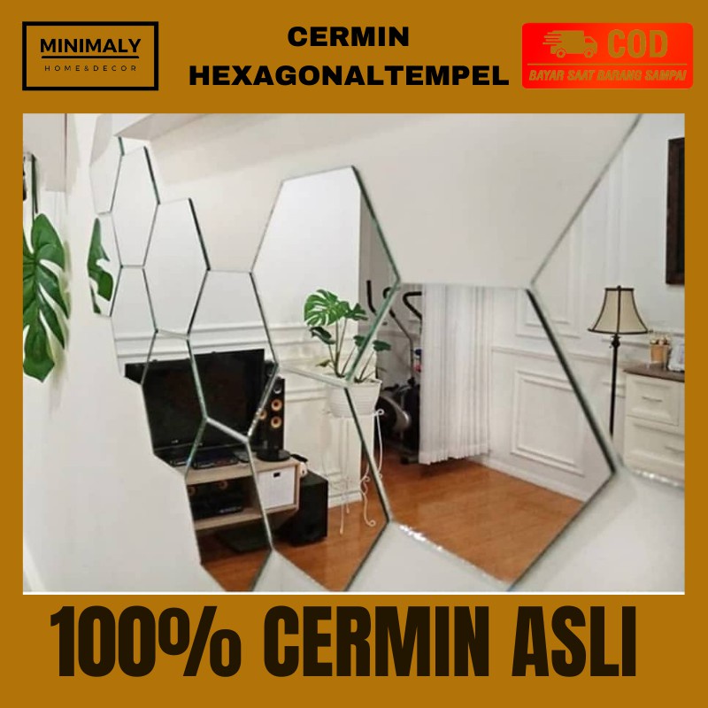 Jual Minimaly10 Cermin Tempel (SATUAN) Kaca Dinding Kaca Aesthetic Kaca ...