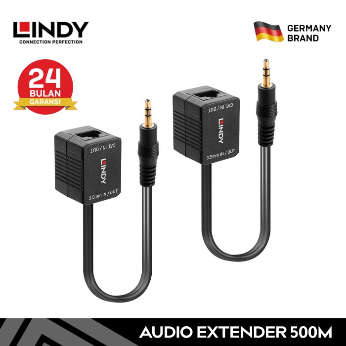 Jual LINDY 100m Extension Cat.5 3.5mm Aux Analog Audio Over LAN ...