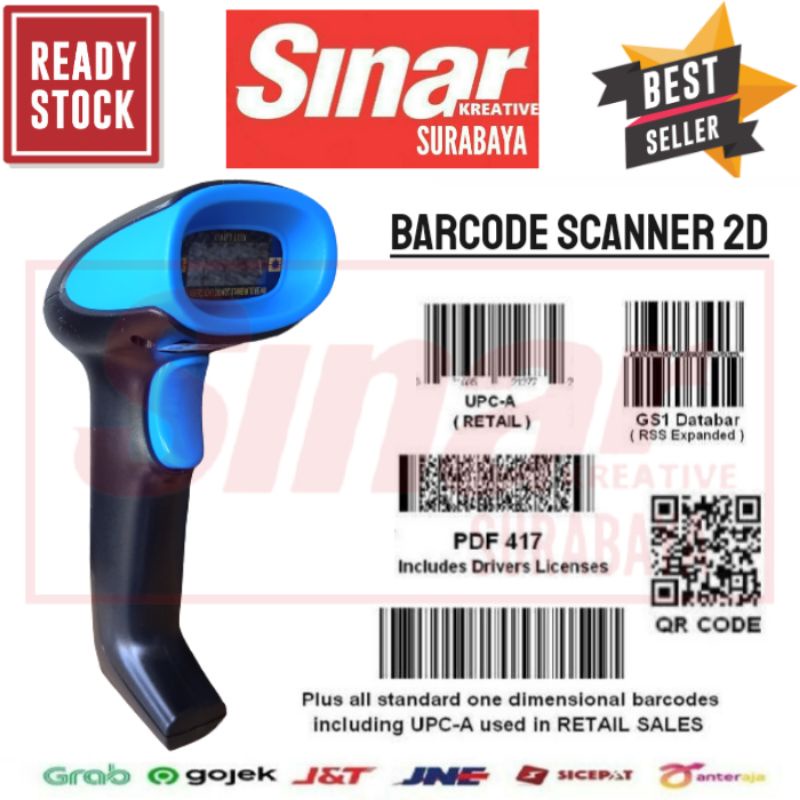 Jual BARCODE SCANNER 2D IWARE TS-20 HANDLED GUN (USB) - QRCODE PDF417 ...