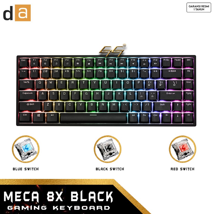 Jual Keyboard Gaming Mechanical RGB Digital Alliance DA Meca 8X RGB ...