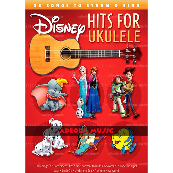 Jual Buku Ukulele / (UKL-1) DISNEY HITS FOR UKULELE | Shopee Indonesia