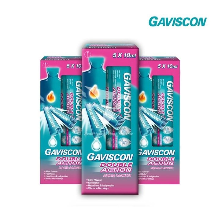 Jual Gaviscon Double Action Sachet 5x10ml | Shopee Indonesia
