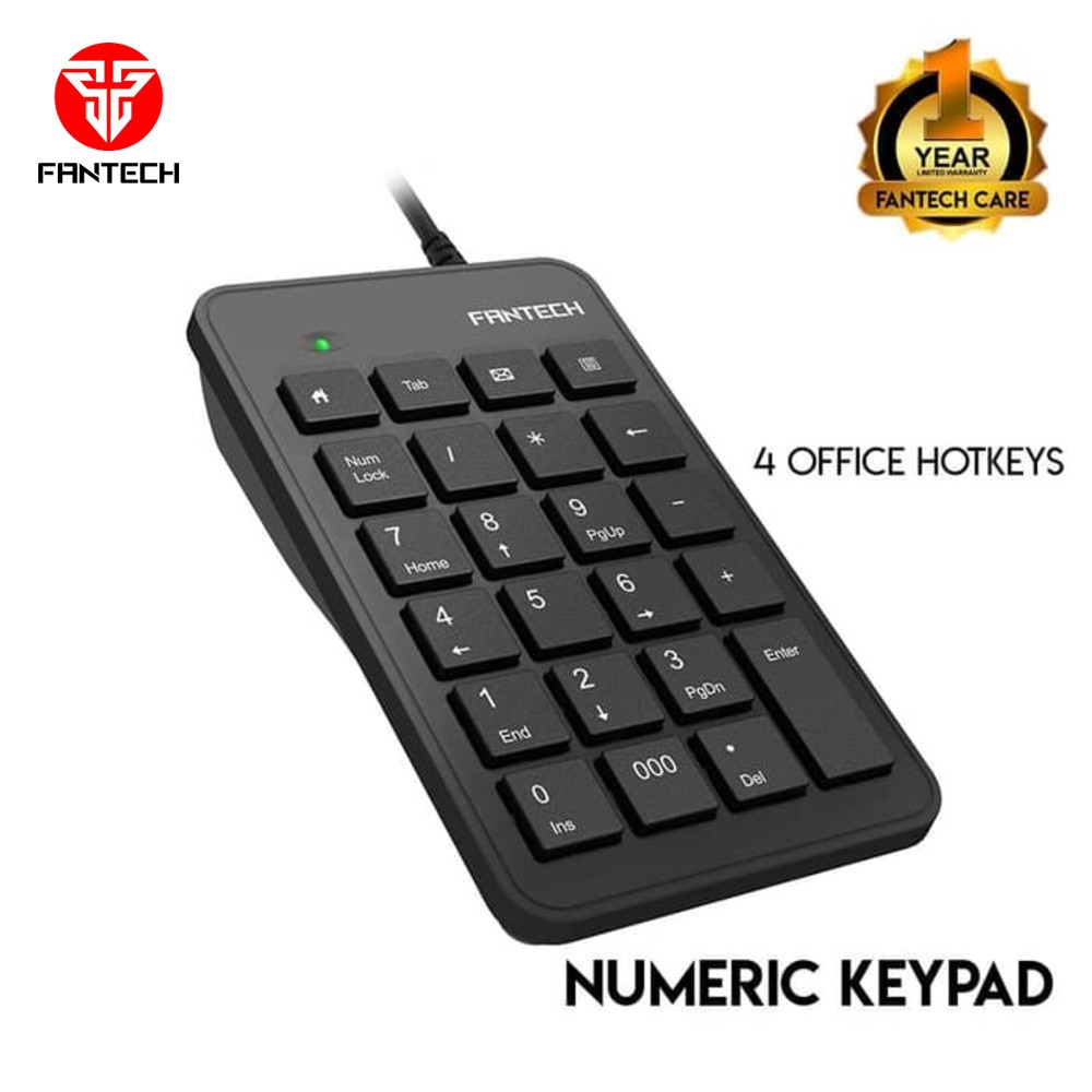 Jual Fantech Numeric Keyboard Office K801 / FTK801 Membrane 23 Keys Wired Numeric Keypad ...