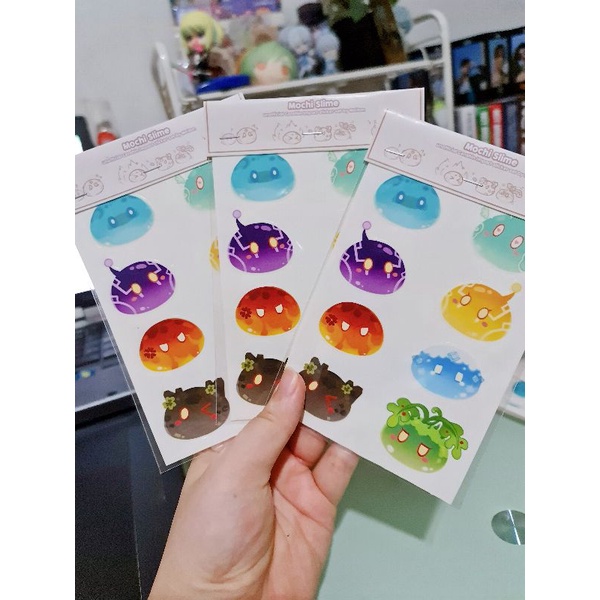 Jual Stiker Transparan Slime Genshin Impact unofficial | Shopee Indonesia