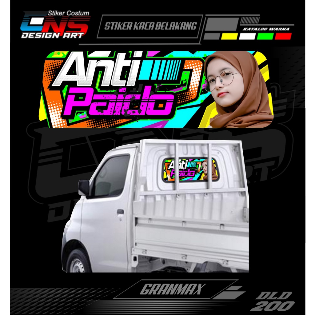 Jual Stiker Kaca Belakang One Way GRANMAX Pick Up Sticker Cewek Keren ...