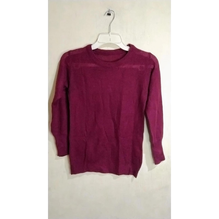 Jual BLOUSE kaos rajut (trift) | Shopee Indonesia