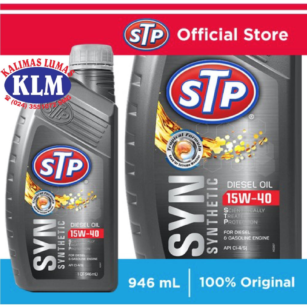 Jual Oli Mesin Mobil Diesel STP Oil Diesel 15W40 946 ml | Shopee Indonesia