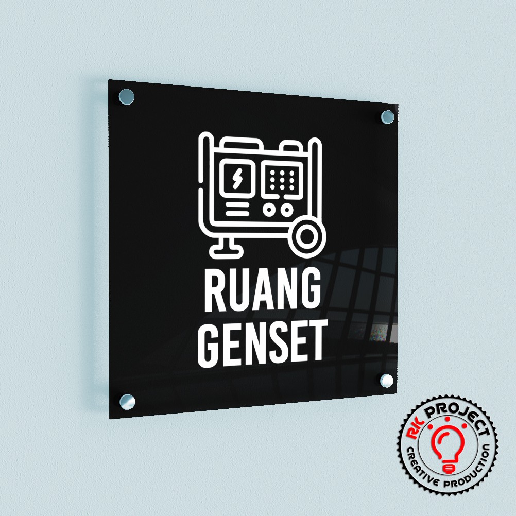 Jual RUANG GENSET SIGN BOARD AKRILIK ACRYLIC | Shopee Indonesia
