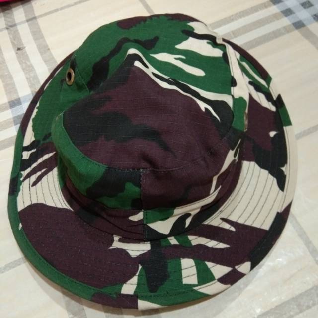 Jual Kendura TOPI RIMBA KAWAT LORENG MALVINAS TNI/TOPI RIMBA MILITER ...