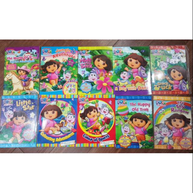 Jual Dora Explorer Activity Book 10 pcs | Shopee Indonesia