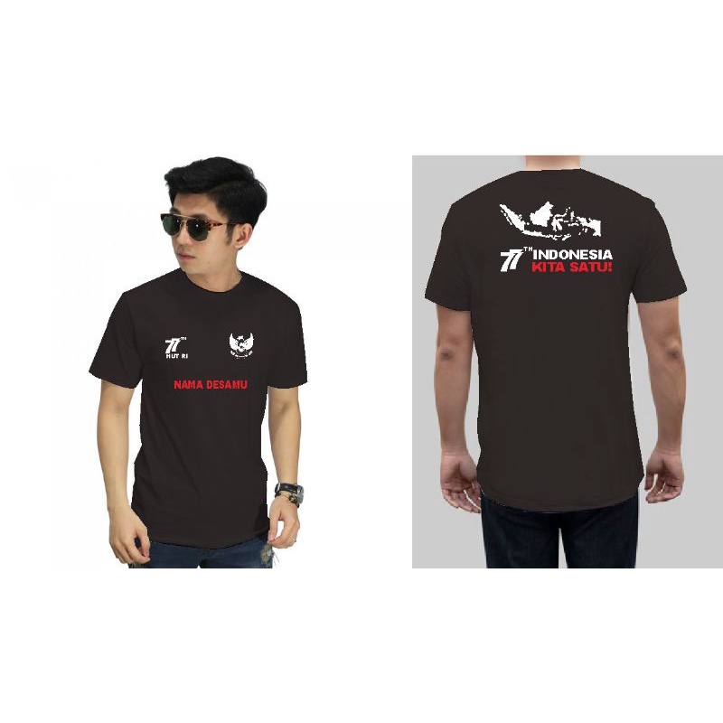 Jual KAOS INDONESIA 77 TAHUN INDONESIA MERDEKA - kaos agustusan ...