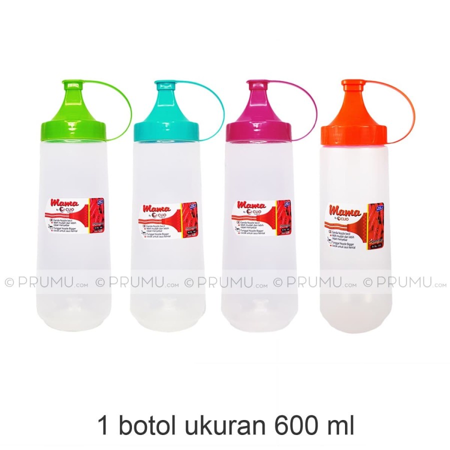 Jual Botol Kecap Clio 600 ml | Botol Saos | Botol Mayonnaise | Squeeze ...