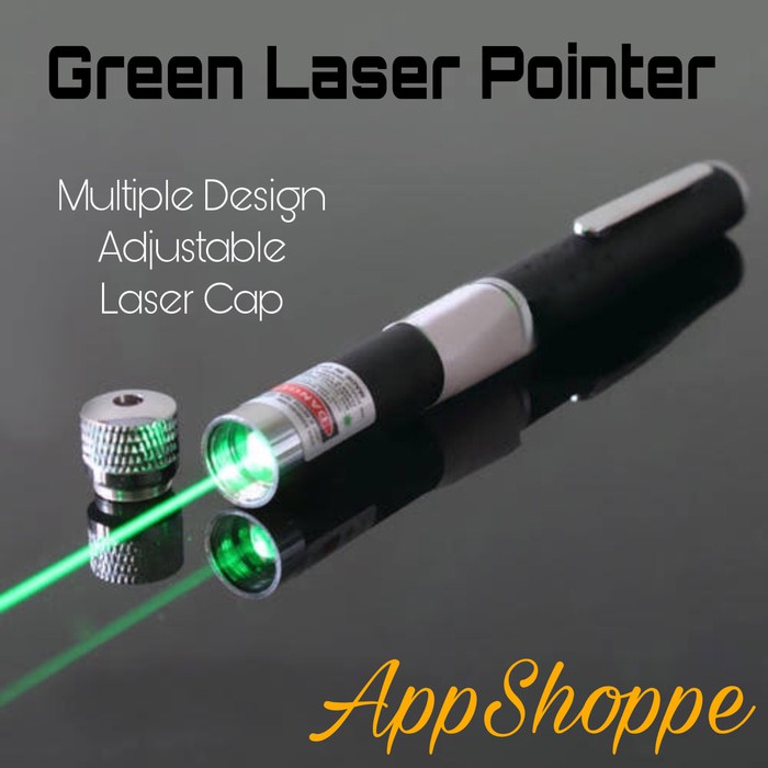 Jual Green Laser Pointer Pen High Power Multiple Green Beam Star Cap ...