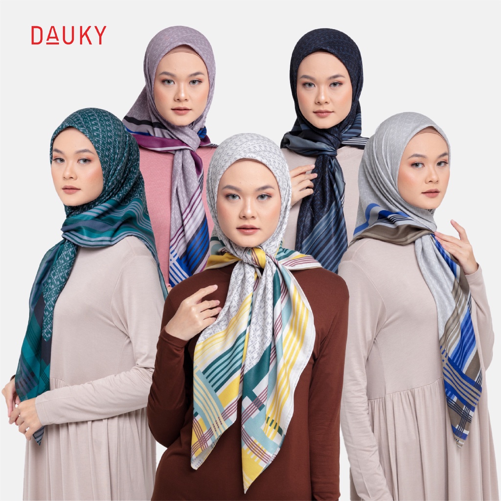 Jual DAUKY HIJAB SEGI EMPAT MOTIF KERUDUNG SEGIEMPAT SIDE LINE SCARF ...