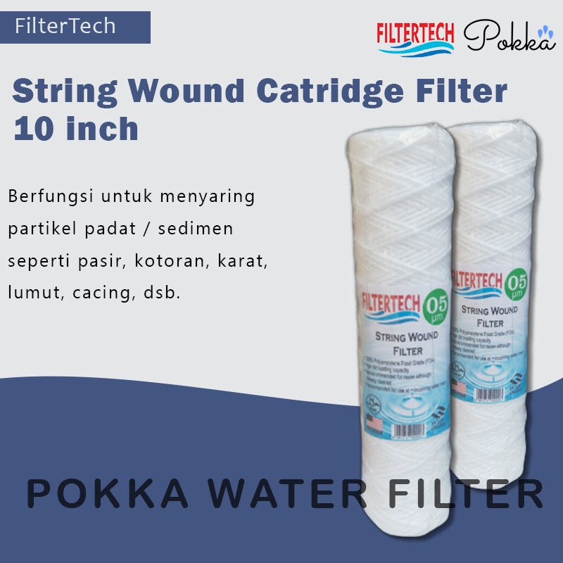 Jual String Wound Catridge Filter 10 inch / Filter Benang 10 inch ...