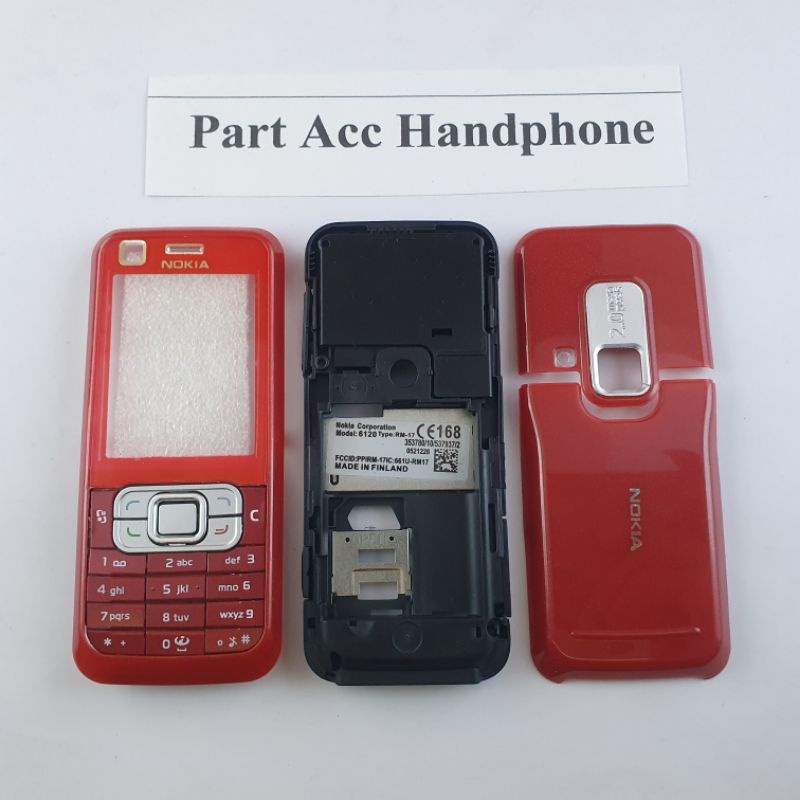 Jual casing nokia 6120 6120c tulang hitam fullset | Shopee Indonesia