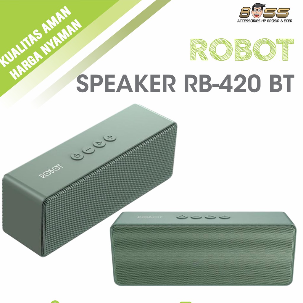 Jual SPEAKER BLUETOOTH PORTABLE ROBOT RB420 v5.0 ORIGINAL | Shopee ...