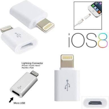 Jual Adapter connector micro usb to lightning | Shopee Indonesia