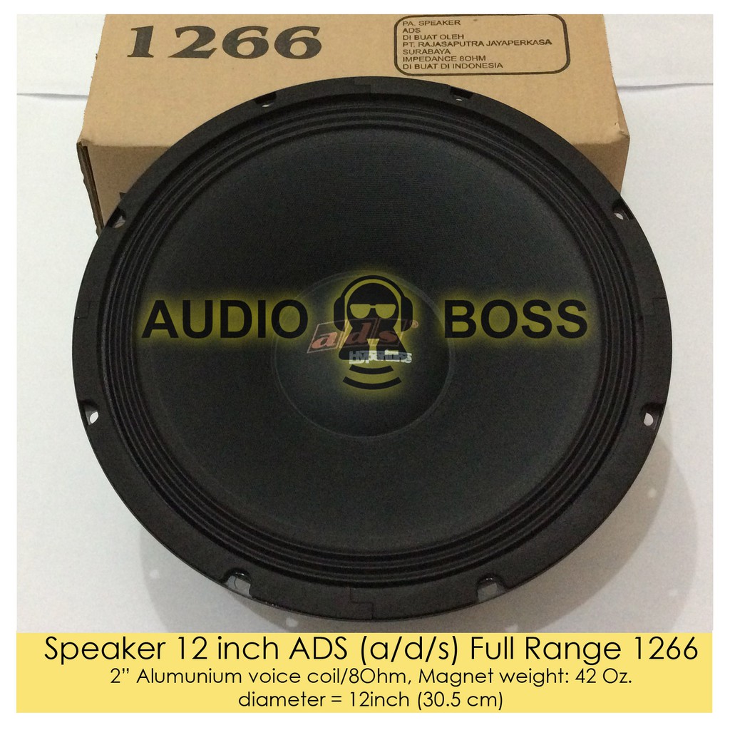 Jual Speaker ADS 12 Inch Full Range 1266 - Speaker ADS 12 Inch Full ...