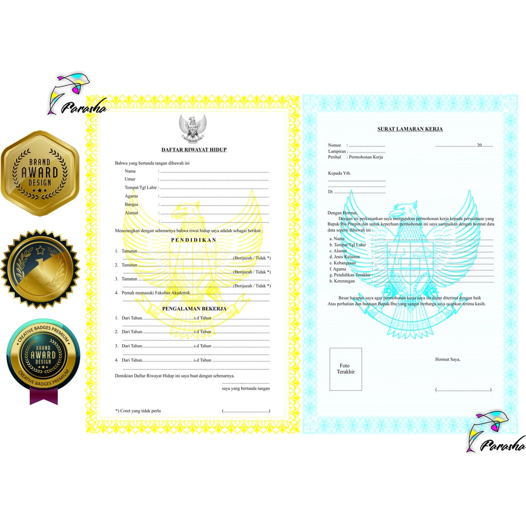 Jual DAFTAR RIWAYAT HIDUP / LAMARAN KERJA / CV / CURICULUM VITAE ...