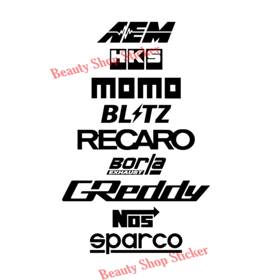Jual stiker sticker mobil set racing bagisn pintu samping cutting ...