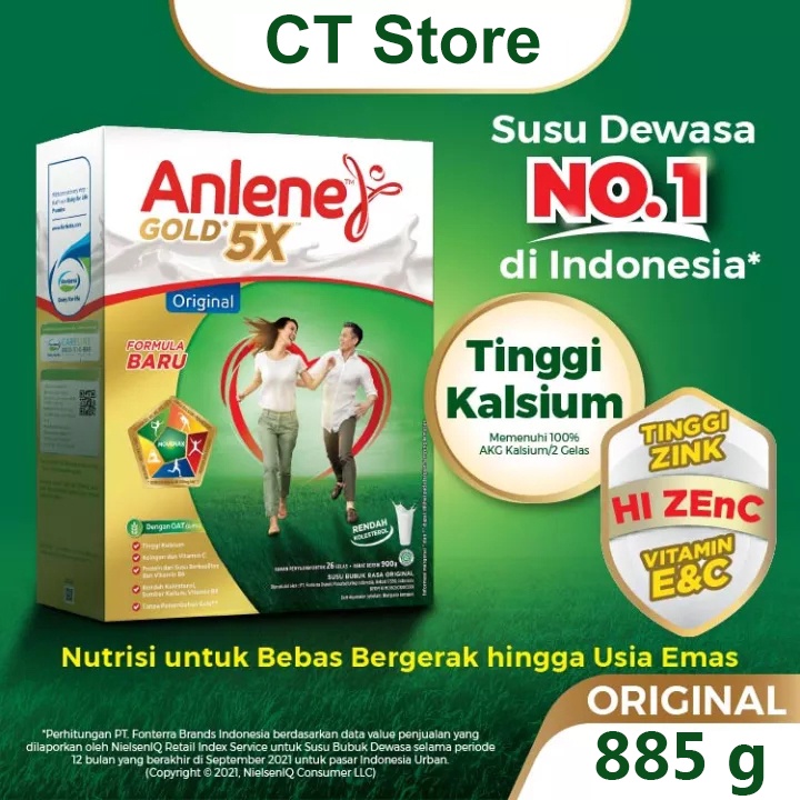 Jual Anlene Gold X5 Plus Original Plain 885 Gr | Shopee Indonesia