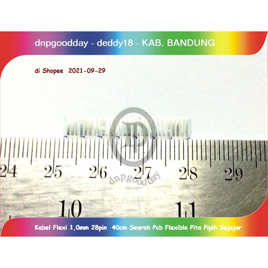 Jual Kabel Flexi 1,0mm 28pin 40cm Searah Pcb Flexible Pita Pipih ...