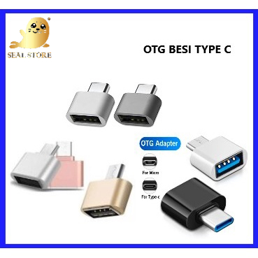 Jual BESI OTG USB type C / tipe-c connector to Normal USB port - Converter data transfer ...