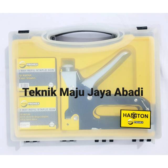 Jual PROHEX HASSTON Stapler Gun / Staples Set Box PN. 4090-004 | Shopee Indonesia