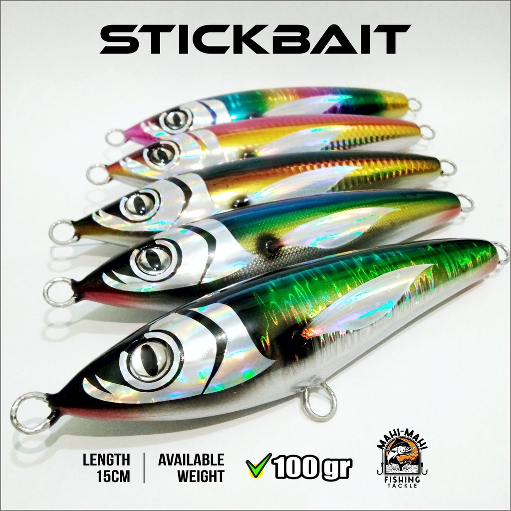 Jual Stickbait 100g GT Top Water Stick Bait Swimbait Umpan Pensil ...