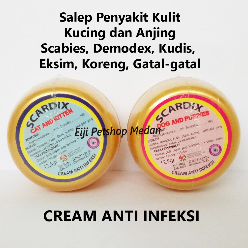 Jual Scardix Cream Luka Kucing Salep Scabies Demodex Gatal-gatal Kucing ...