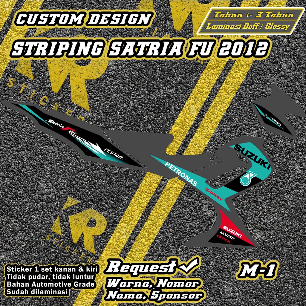 Jual Stiker Striping Satria fu 2012 | Custom Desain lis variasi ...