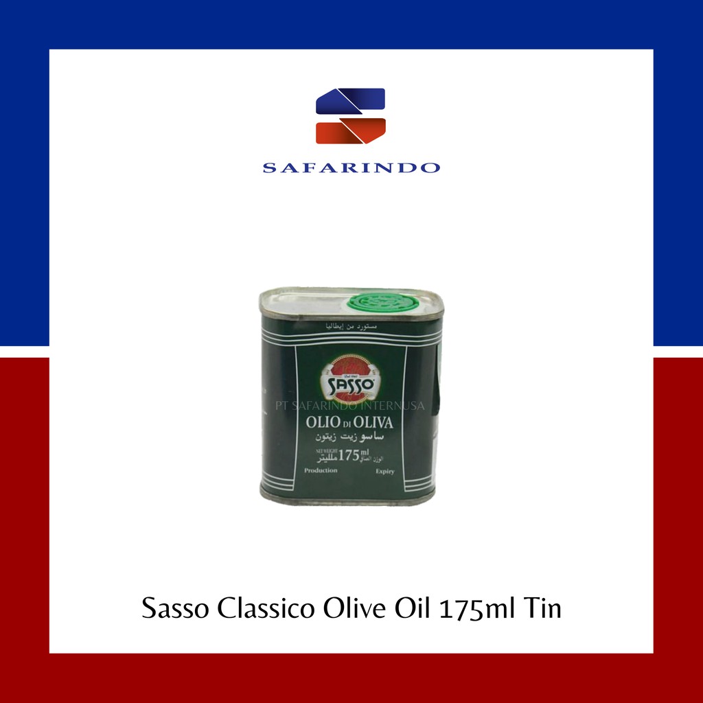 Jual Sasso Classico Tin Olive Oil 175 ml | Shopee Indonesia